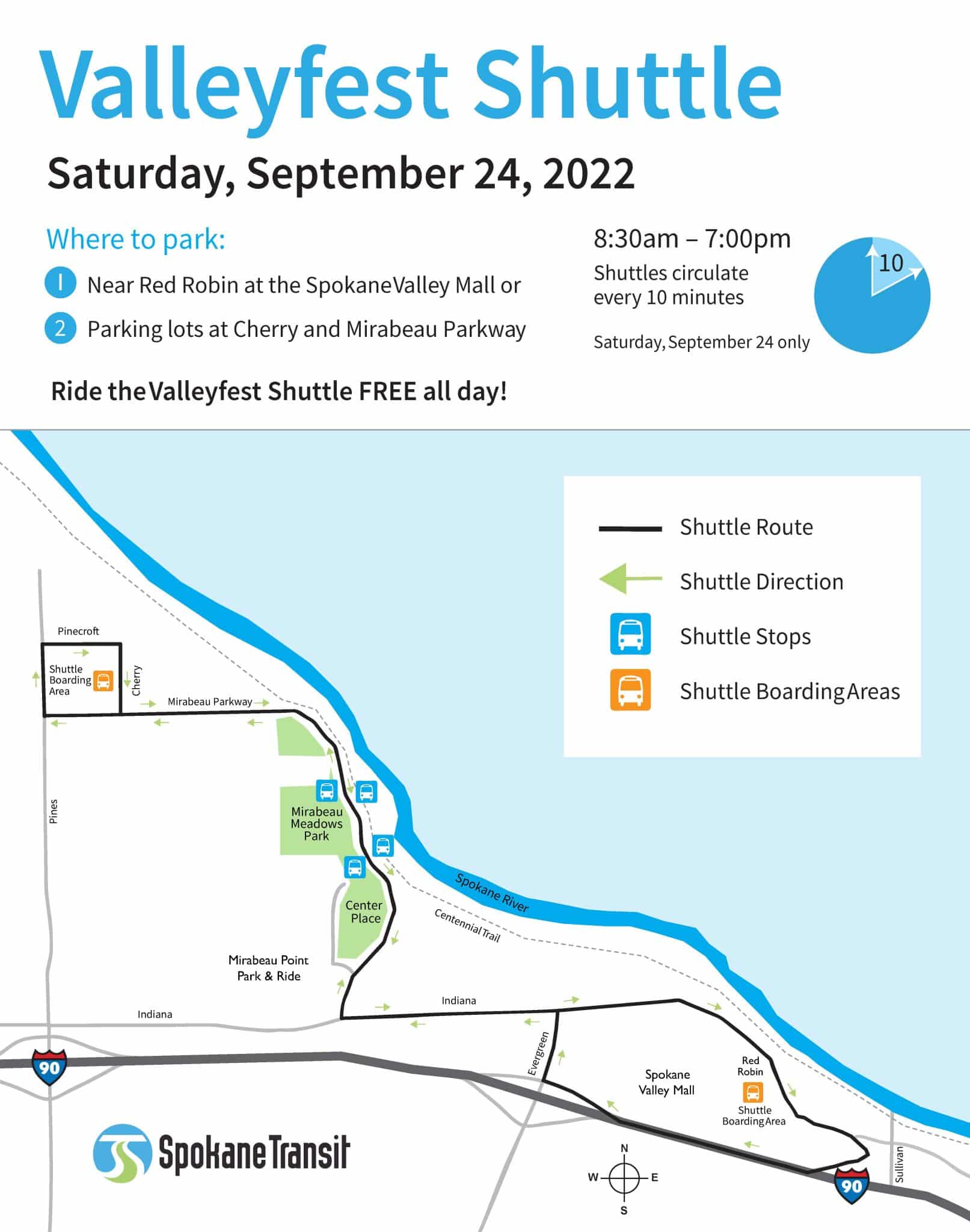 Free STA Shuttle Bus Map - Valleyfest